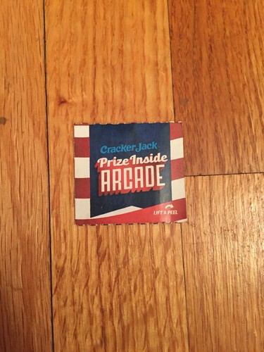 Rare Original Cracker Jack Prize Inside Arcade Ticket Lift & Peel Brand ...