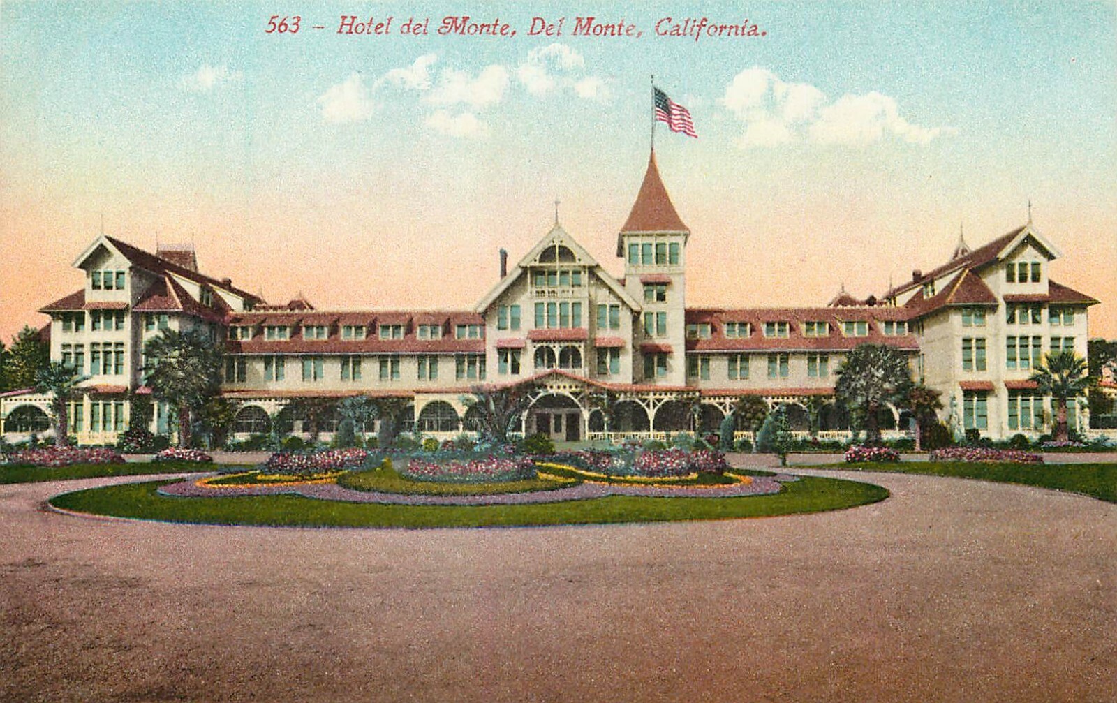 Hotel Del Monte California Vintage Postcard Unused Divided C. 1915 ...