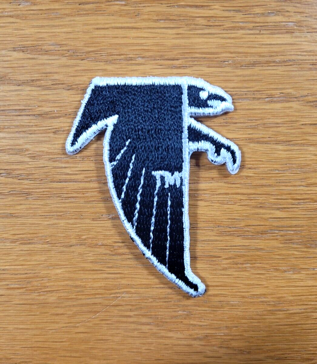 Atlanta Falcons Patch Iron On Vintage NFL Football Black White Small ...
