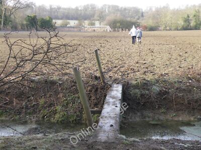 Photo 6x4 Dodgy footbridge Stamford/TF0207 The sleeper bridge crosses a ...