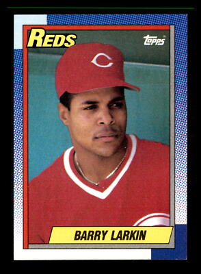 1990 Topps #10 Barry Larkin Cincinnati Reds Baseball Card HOF | eBay