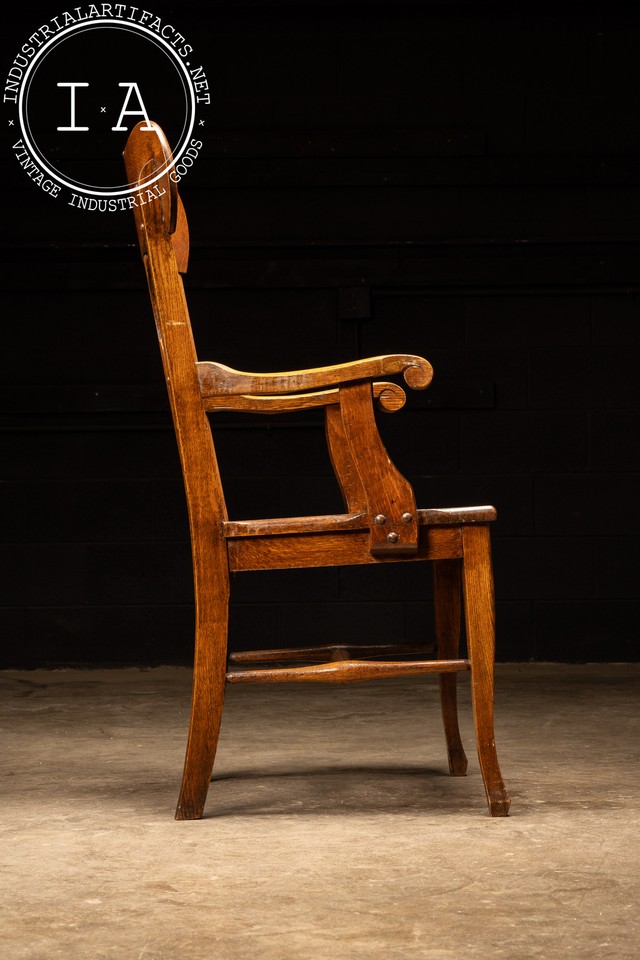 Antique Quarter-Sawn Oak Side Chair | eBay