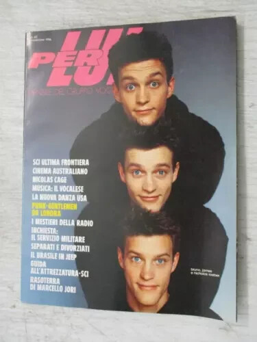 PER LUI Italian men's FASHION magazine Iconic 80's Bruno , James ...