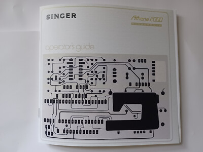 Singer Athena 2000 Sewing Machine Manual Reprint | eBay