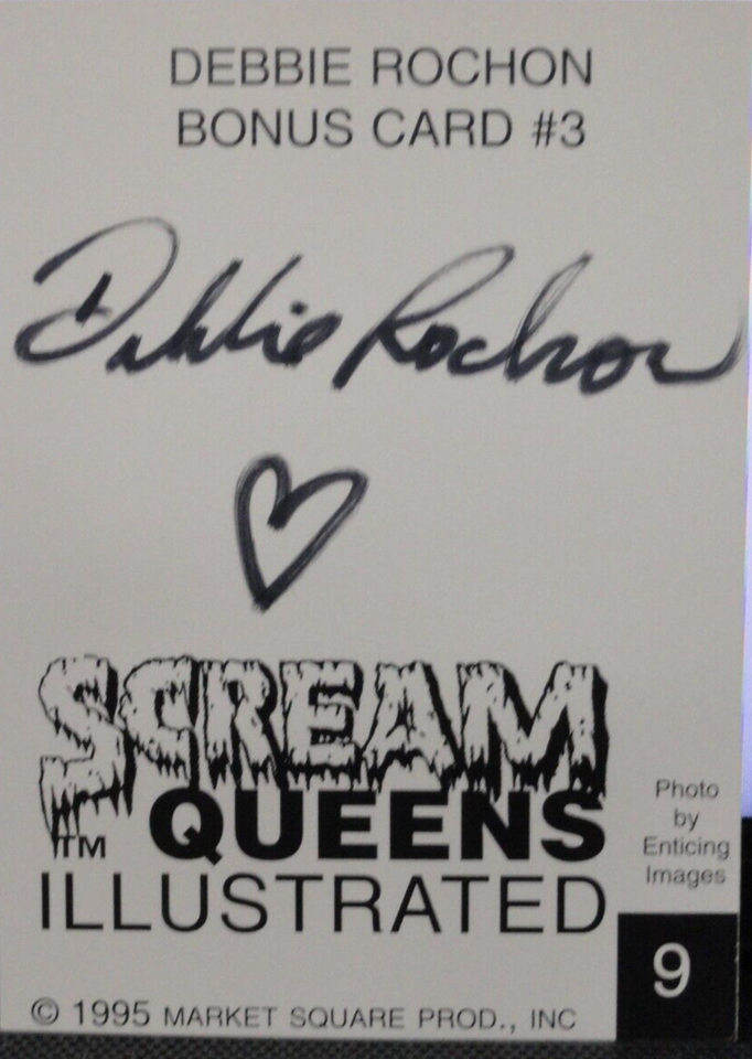 1995 Scream Queen Debbie Rochon Scream Queens Illus Authentic Signed ...