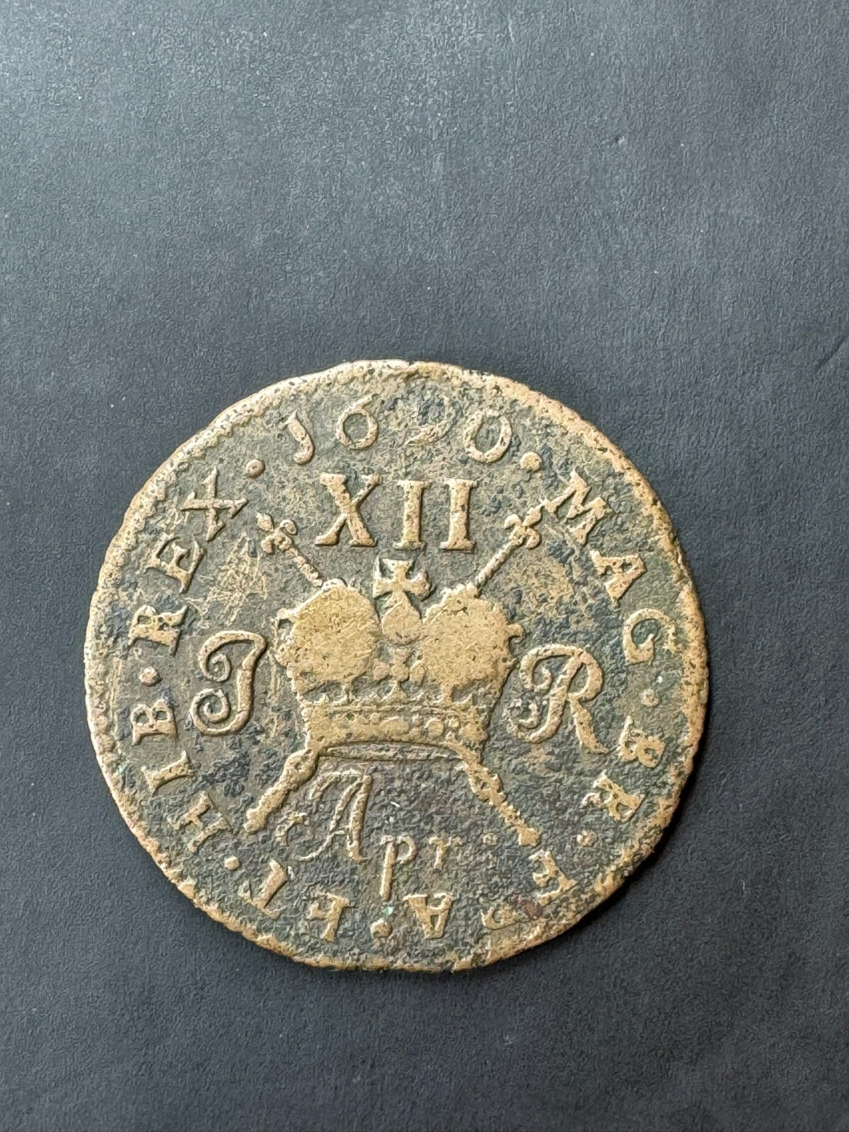 Ireland 12 Pence James II 1690 (April, Apr) | eBay