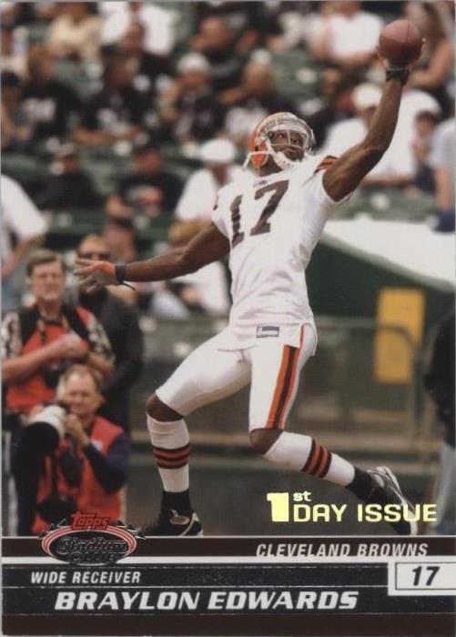2008 Topps Stadium Club - Braylon Edwards #29 1st Day Issue /1499 for ...