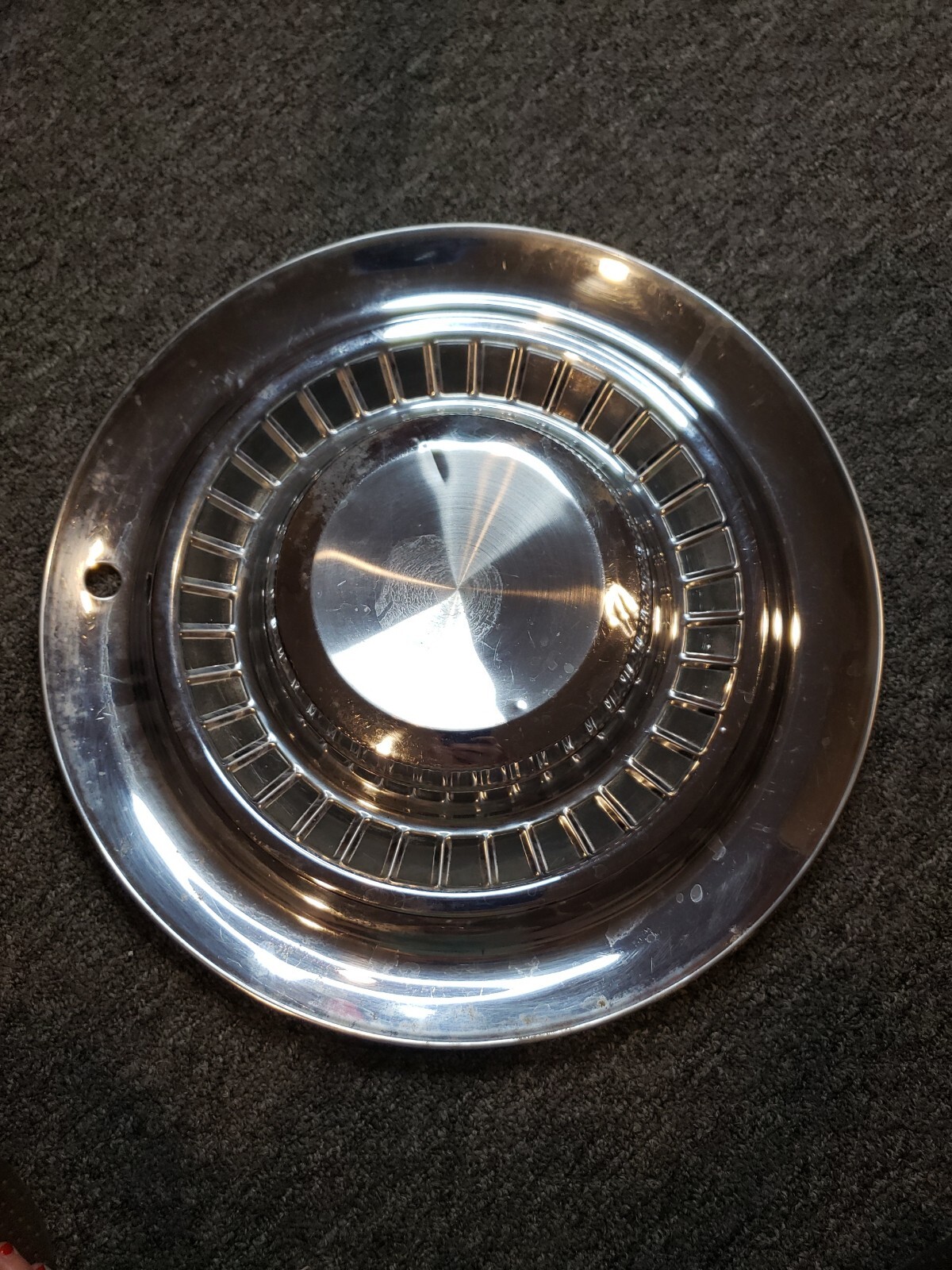 Vintage Pontiac? Hubcap 15 in. See pic for flaws | eBay