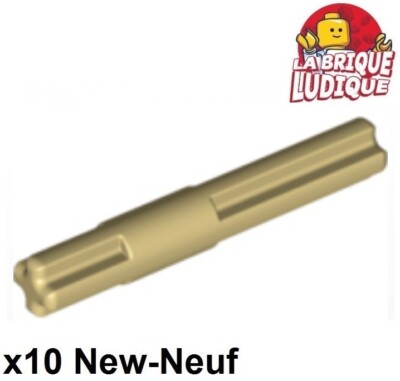 Lego Technic 10X Axle Rod 4 4L Smooth Center Stop Beige/Tan 99008 New ...