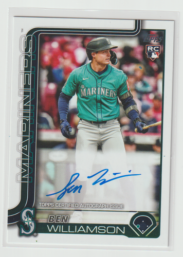 2025 Topps Update-Ben Williamson Rookie Autograph #US130-Seattle ...
