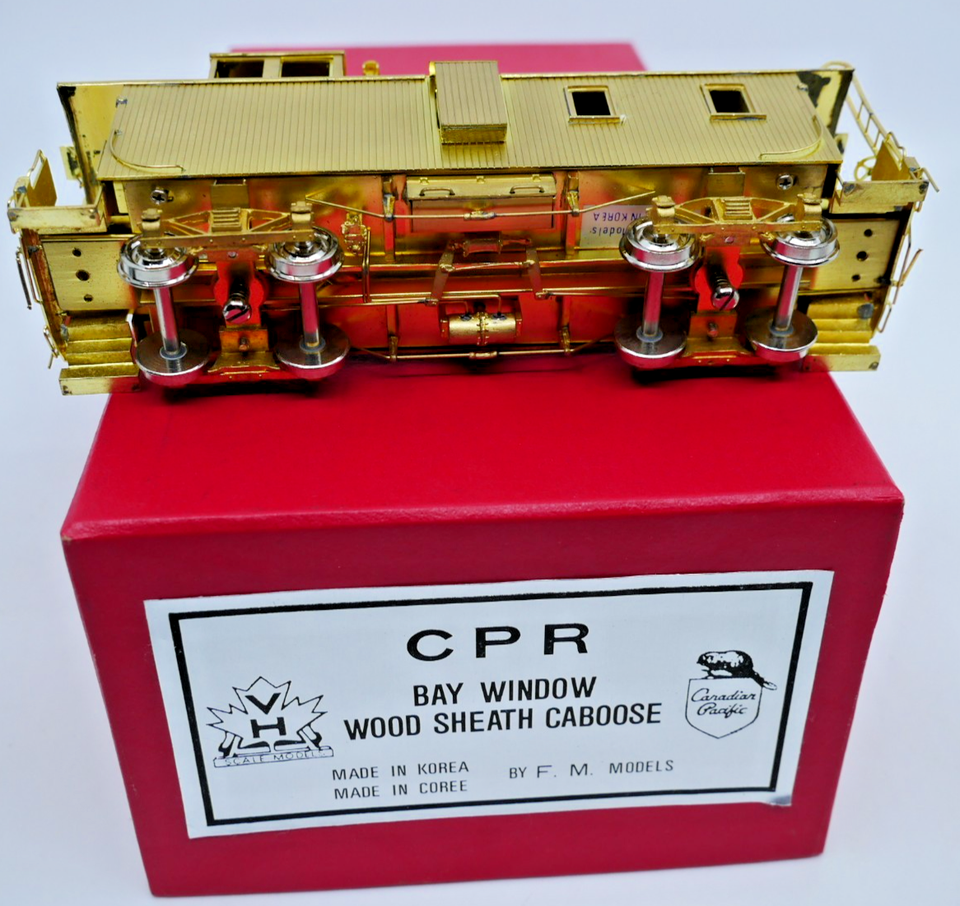 Brass HO Van Hobbies VH FM Models Canadian Pacific CPR Bay Window Wood ...