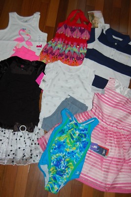 Girls 5 5T Spring Summer 9 Piece Lot Sets Dresses Swimsuit RV $240 | eBay