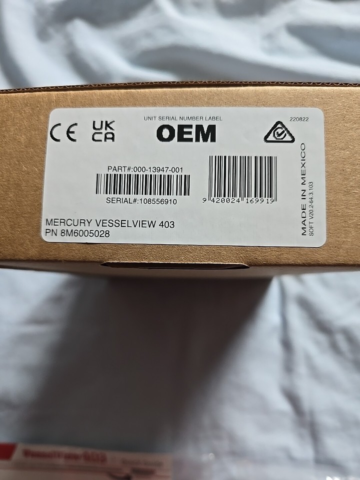 Mercury Marine Vessel View 8M0124498 403 Display Kit | eBay