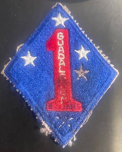 RARE ORIGINAL SALTY USED WW2 USMC 1st GUADALCANAL PATCH REMOVED FROM ...