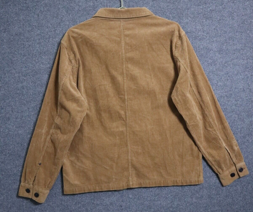 Peter Millar Corduroy Chore Coat Men Large Walnut Crown Shacket Work ...