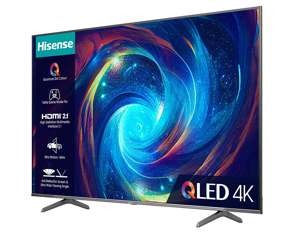 Hisense 55E7KQTUK PRO E7 55" 144Hz QLED Smart UHD 4K TV 6942147492130 ...
