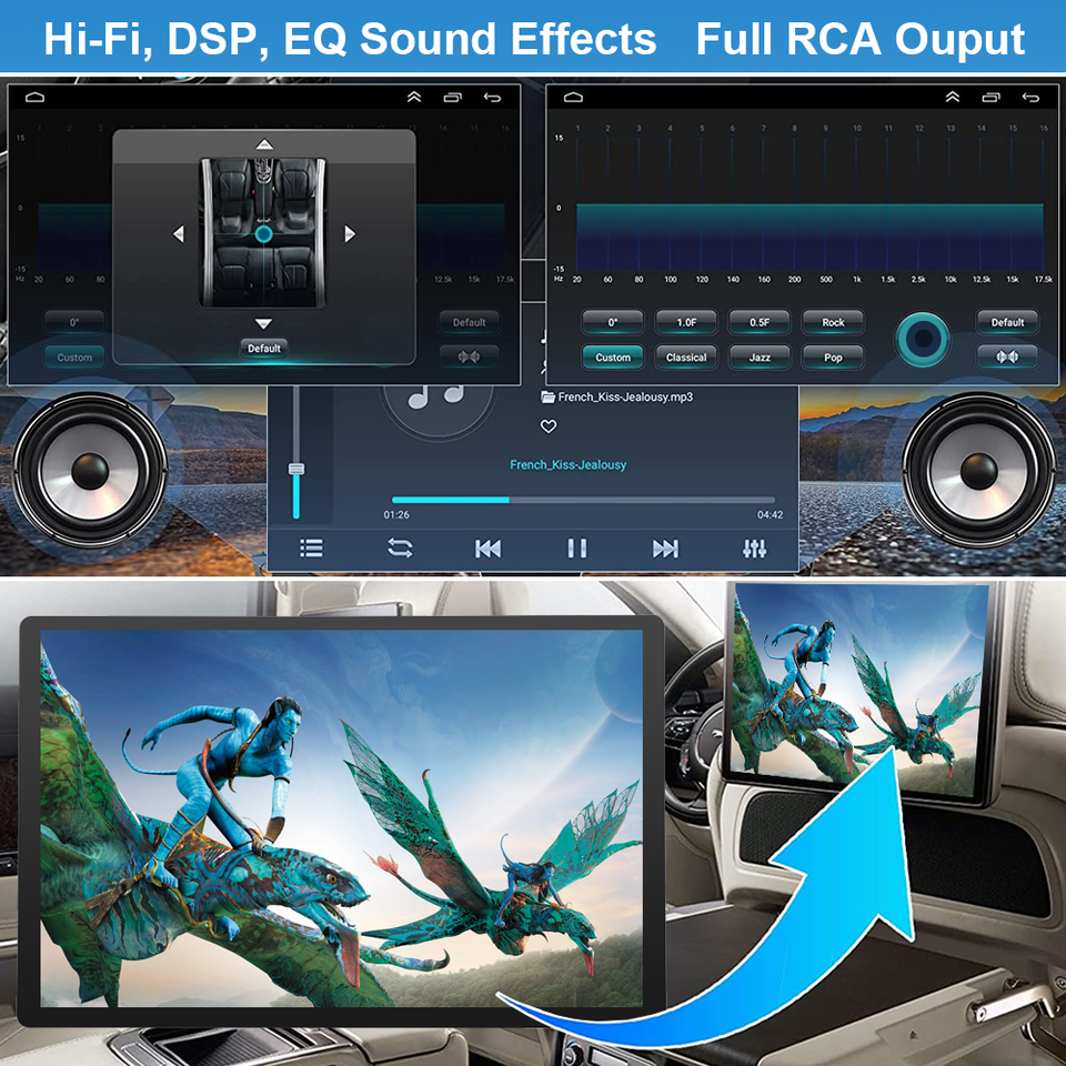 For 2006-2012 Toyota RAV4 JBL AMP Apple Carplay Car Stereo Radio ...