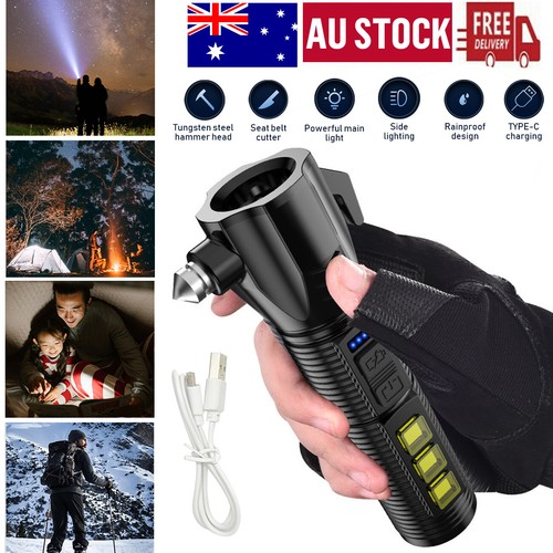 USB Rechargeable 99000000LM LED Flashlight Tactical Super Bright Torch ...