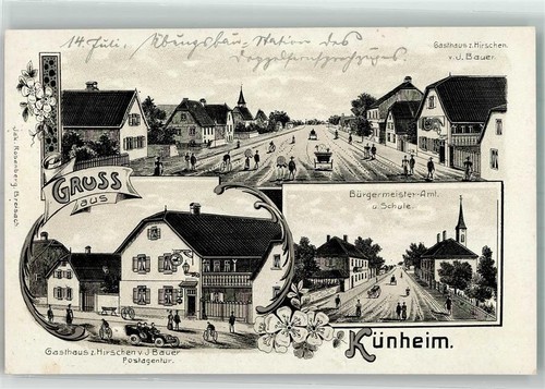 13641247 - Kunheim Gasthaus zum Hirschen Postamt Rathaus Colmar | eBay.de