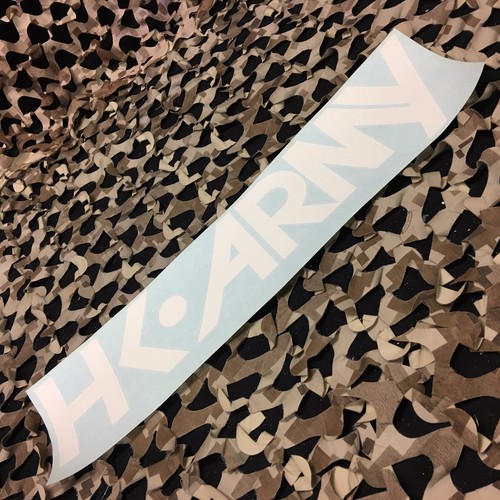 NEW HK Army Paintball Car Sticker - Typeface White | eBay