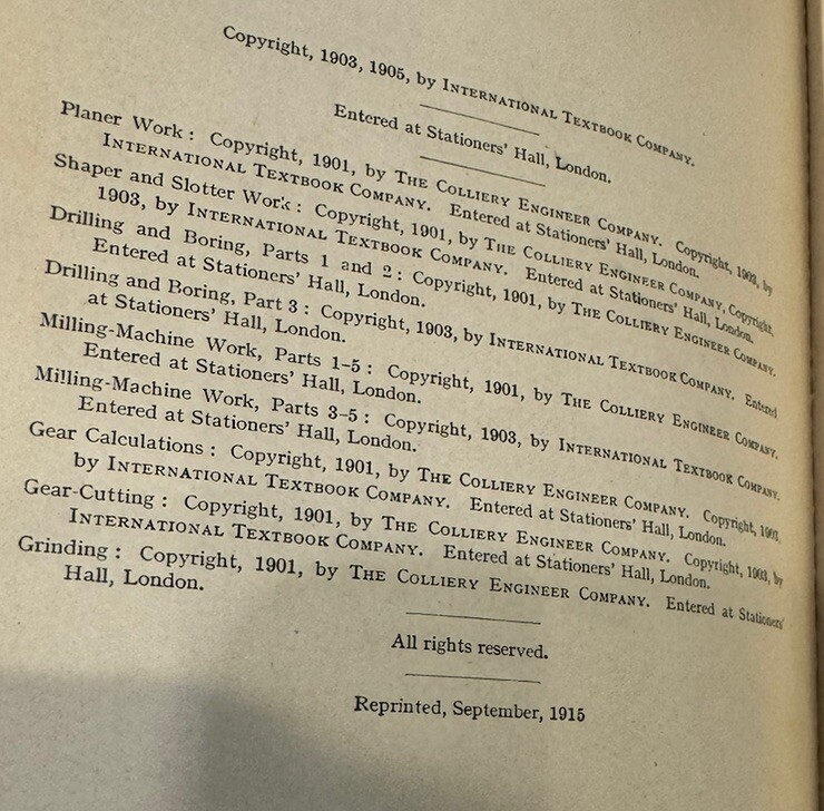 ICS Reference Library PLANERS SHAPERS SLOTTERS DRILLING & BORING ...