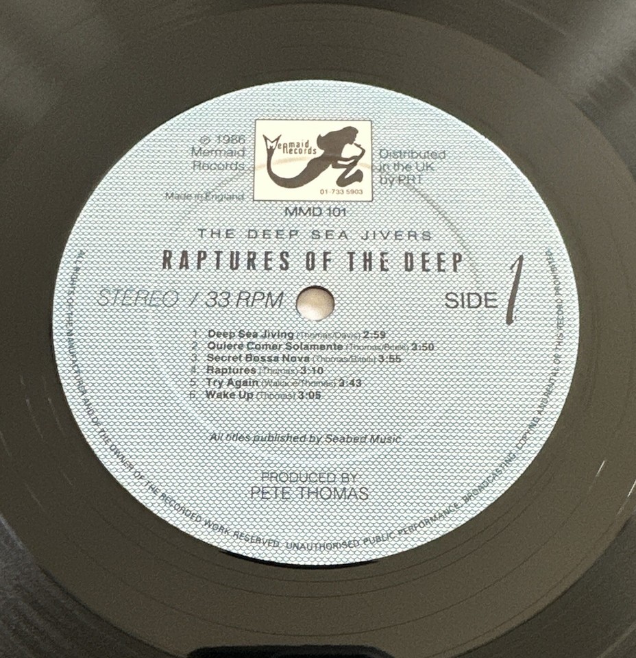 Deep Sea Jivers - Raptures Of The Deep Lp Vinyl Record Soul Jazz Fusion ...