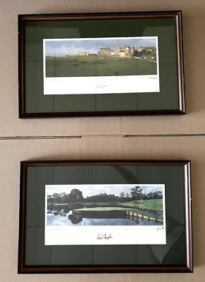 Framed Fred Couples and Jack Nicklaus Signed Course Photos | eBay