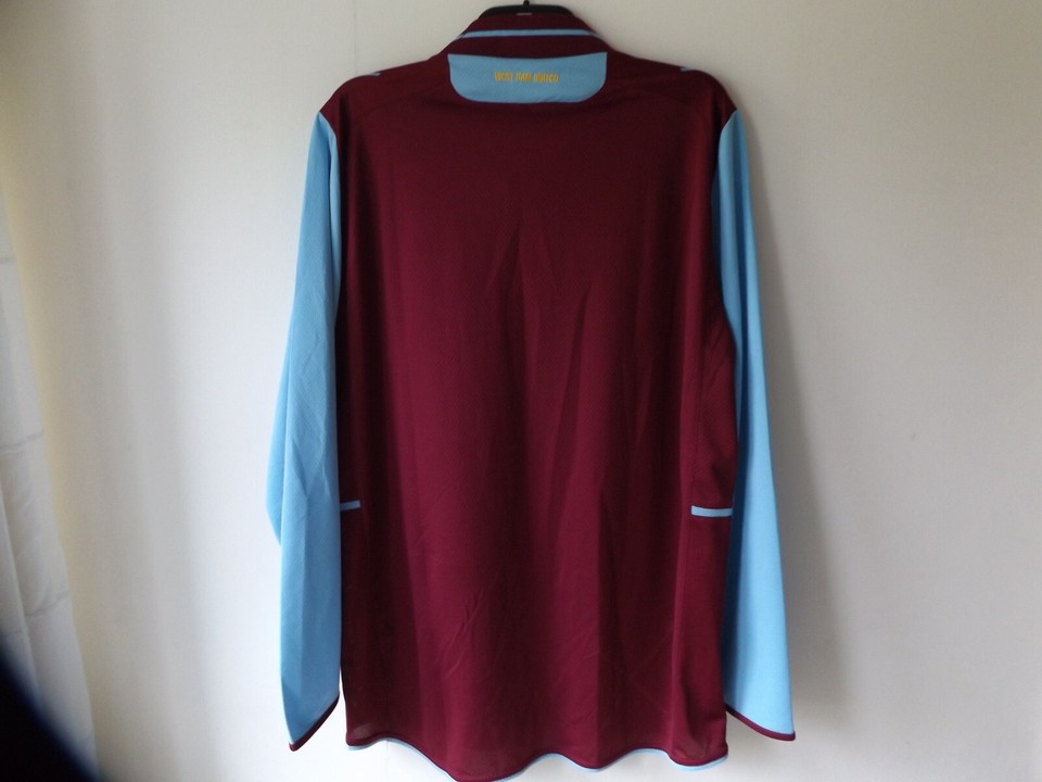 WEST HAM UNITED 2012/2013 FOOTBALL SHIRT SIZE XXL 2XL LONG SLEEVE L/S ...