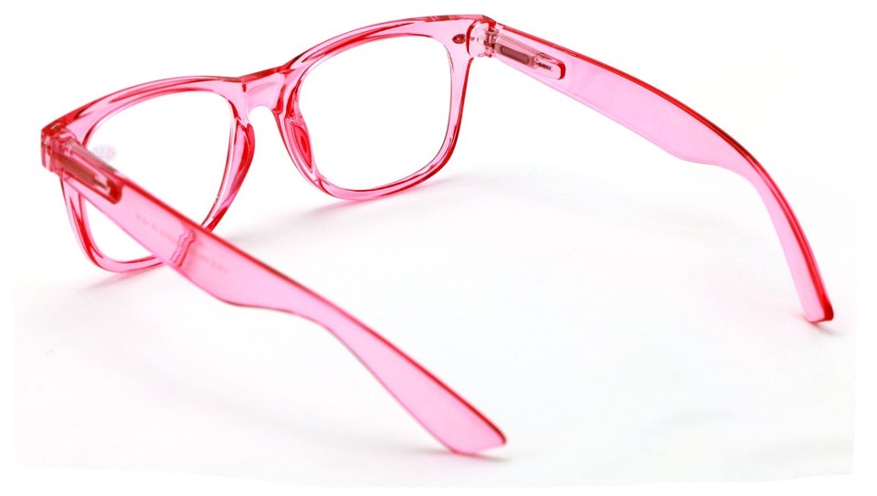 2 Pairs Transparent Neon Classic clear frame reading glasses unisex ...