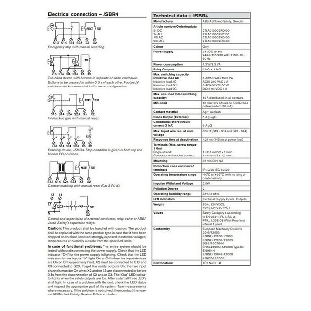 ABB / Safety Relay / 2TLA010033R2000/BT51 for sale online | eBay
