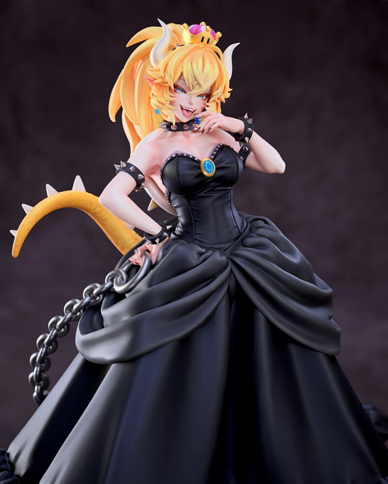 Princess Bowsette 3D Print Figure GK Model Kit Unpainted Unassembled ...