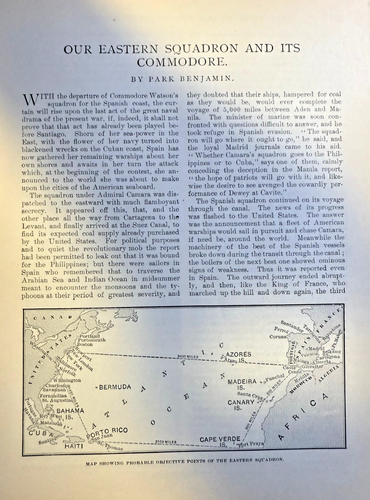 1898 Eastern Squadron Spanish American War Commodore John C Watson | eBay