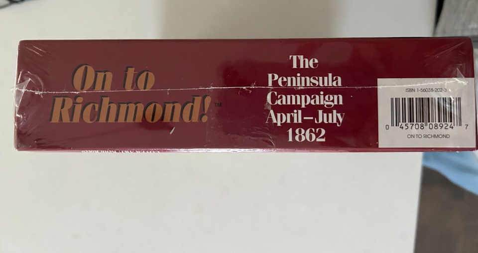 On To Richmond! The Peninsula Campaign April - July 1862 Avalon Hill ...