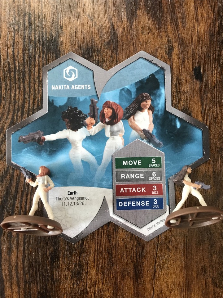 Heroscape Nakita Agents 2/3 with Card Thoras Revenge Scifi D&D RARE | eBay