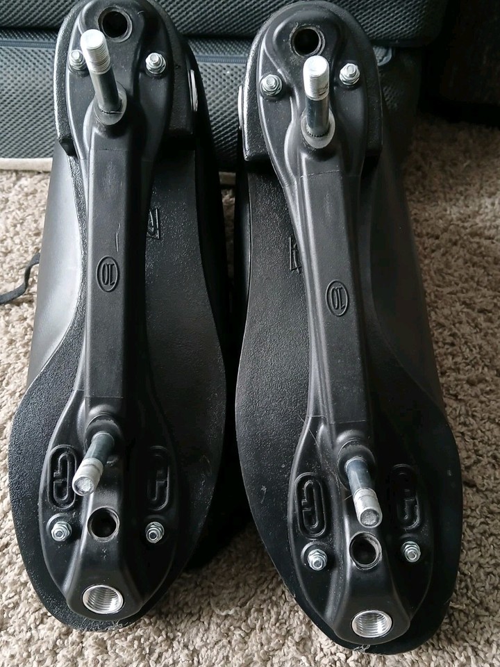 Riedell 111 BR Quad Roller Skates Boots Only Mens 13 Black High Top ...