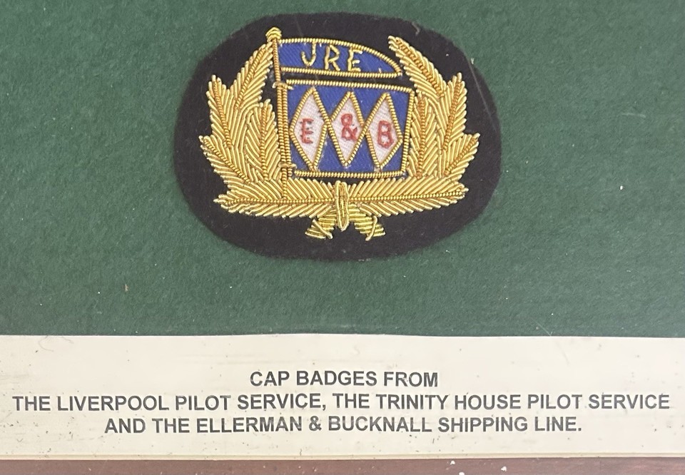 Vintage Maritime Cap Badges, Ellerman & Bucknall, Liverpool Pilot ...