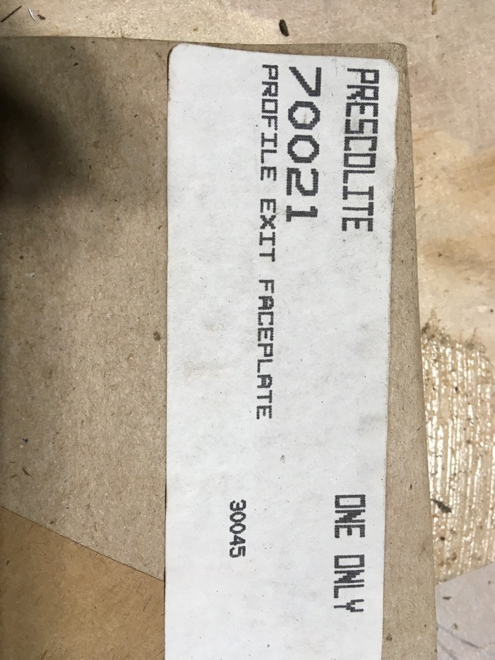 Prescolite Vintage Lighted Exit sign | eBay