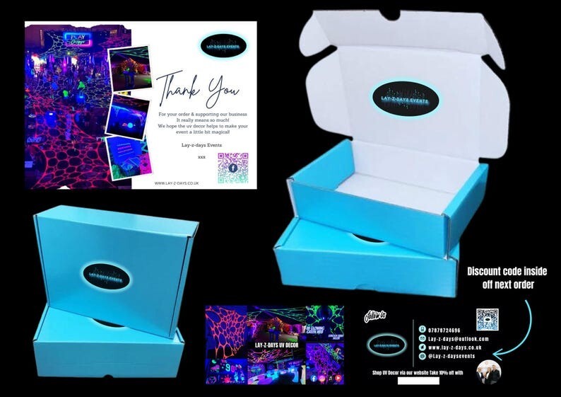 UV Event Decor , Black Light Party, Neon Glow , Stretch Decor, Dj ...