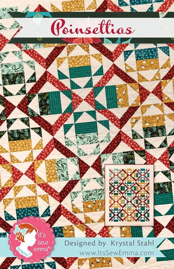 Its Sew Emma Pattern - QUILTING DESIGN - POINSETTIAS | eBay