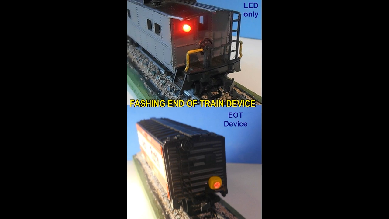 End Of Train Device HO Scale with Flashing Red LED Kit | eBay