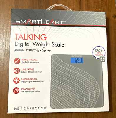 SmartHeart Talking Digital Scale (438LBS/199KG) - Brand New - English ...