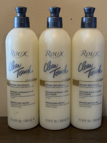 3 Pack - Roux Clean Touch Hair Color Stain Remover 11.8oz (350ml) Each ...