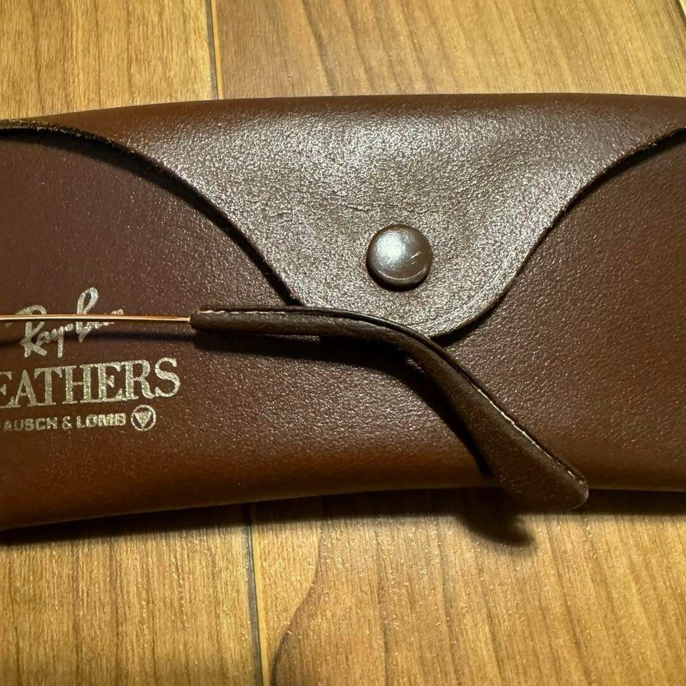 Ray-Ban Rayban Vintage Outdoorsman Sunglasses teardrop Leather B&L w ...