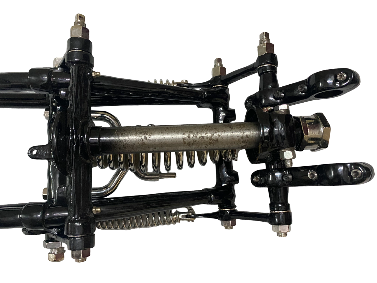 Norton 16H 500cc Front Girder Fork Springer Assembly Chrome & Black ...