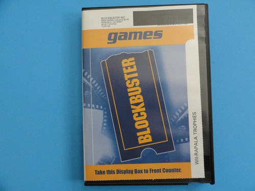 WII RAPALA TROPHIES BLOCKBUSTER VIDEO RENTAL CASE W/INSTRUCTIONS - NO ...