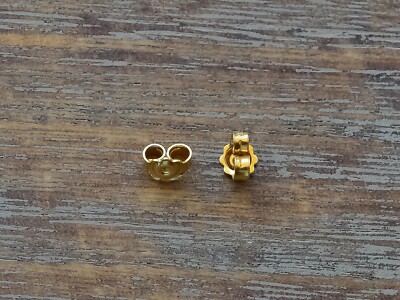 18K Gold Earring Backs Gold Butterfly Backs Gold Earring Stoppers ...