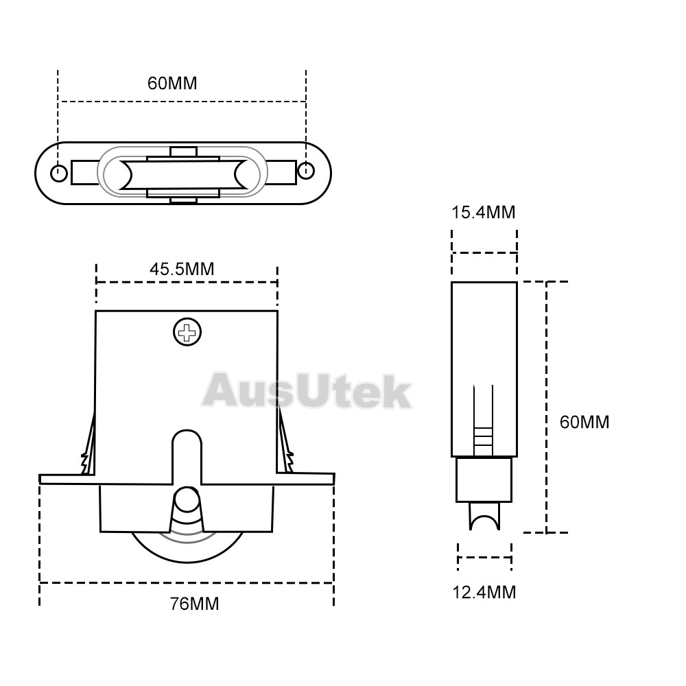 5X Sliding Security Screen Sliding Door Rollers Wheels Replacement DIY ...