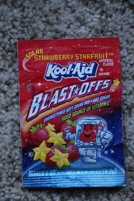 Kool-Aid Blast Offs Solar Strawberry Starfruit Single Pack Rare Find | eBay
