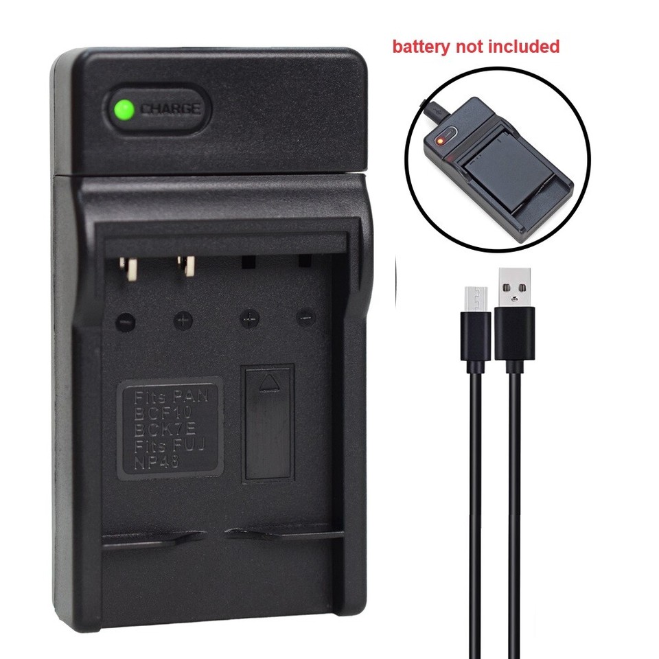 Battery Charger for Panasonic DMW-BCK7E Lumix DMC-SZ1 DMC-SZ3 DMC-SZ5 ...