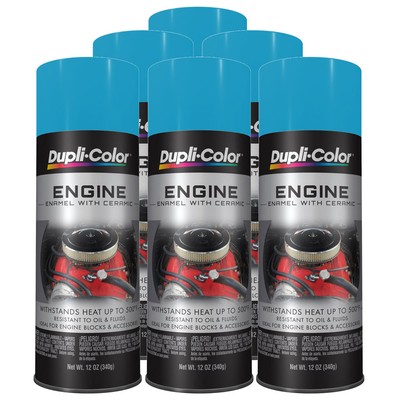 Duplicolor DE1610 (6-Pack), Engine Enamel Paint, Pontiac Blue, 12 oz ...